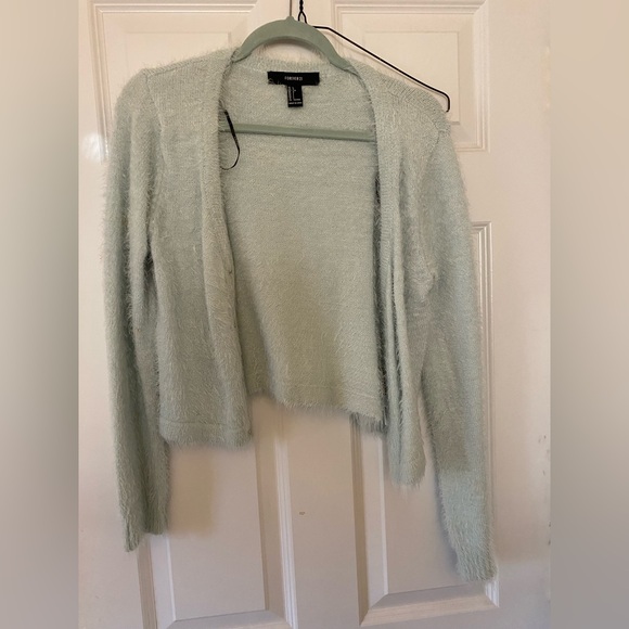 Forever 21 | Sweaters | Fuzzy Mint Green Sweater | Poshmark